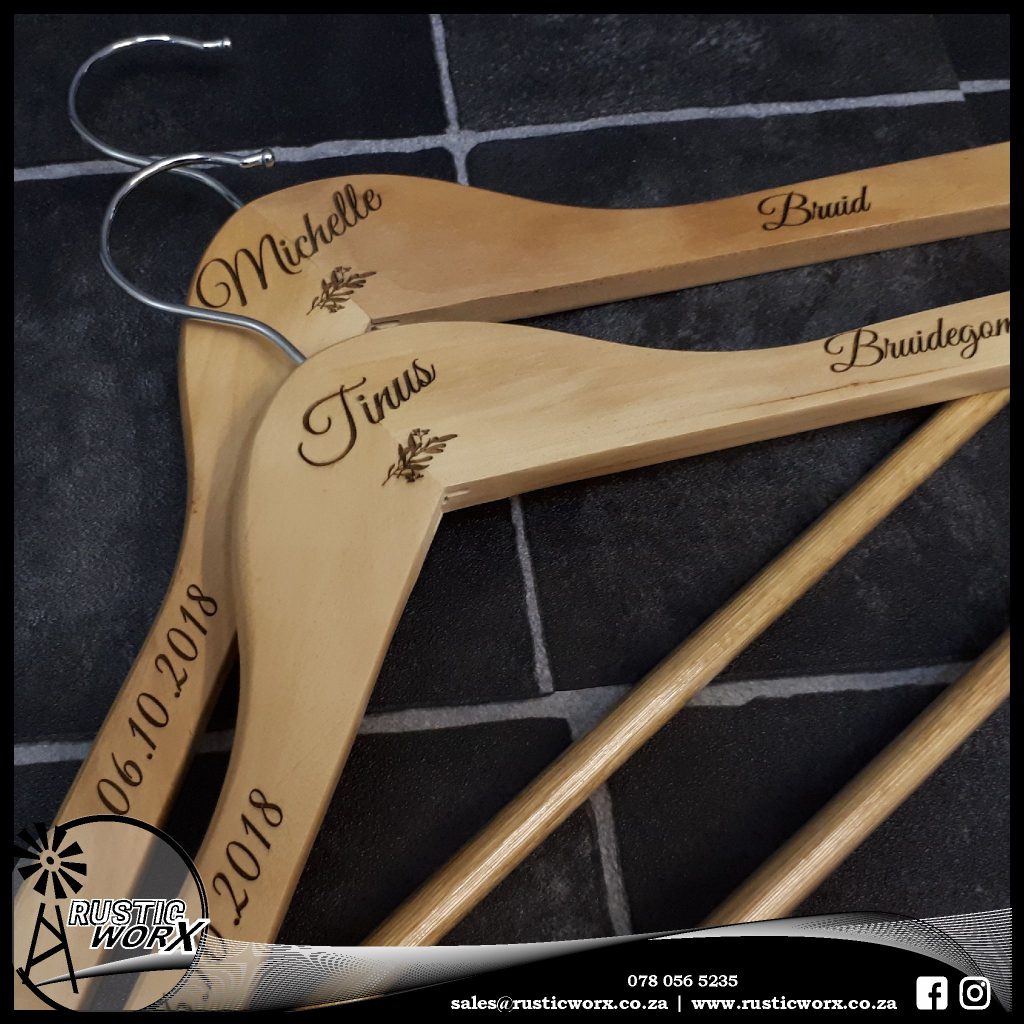 Engraved Hangers - Rustic Worx